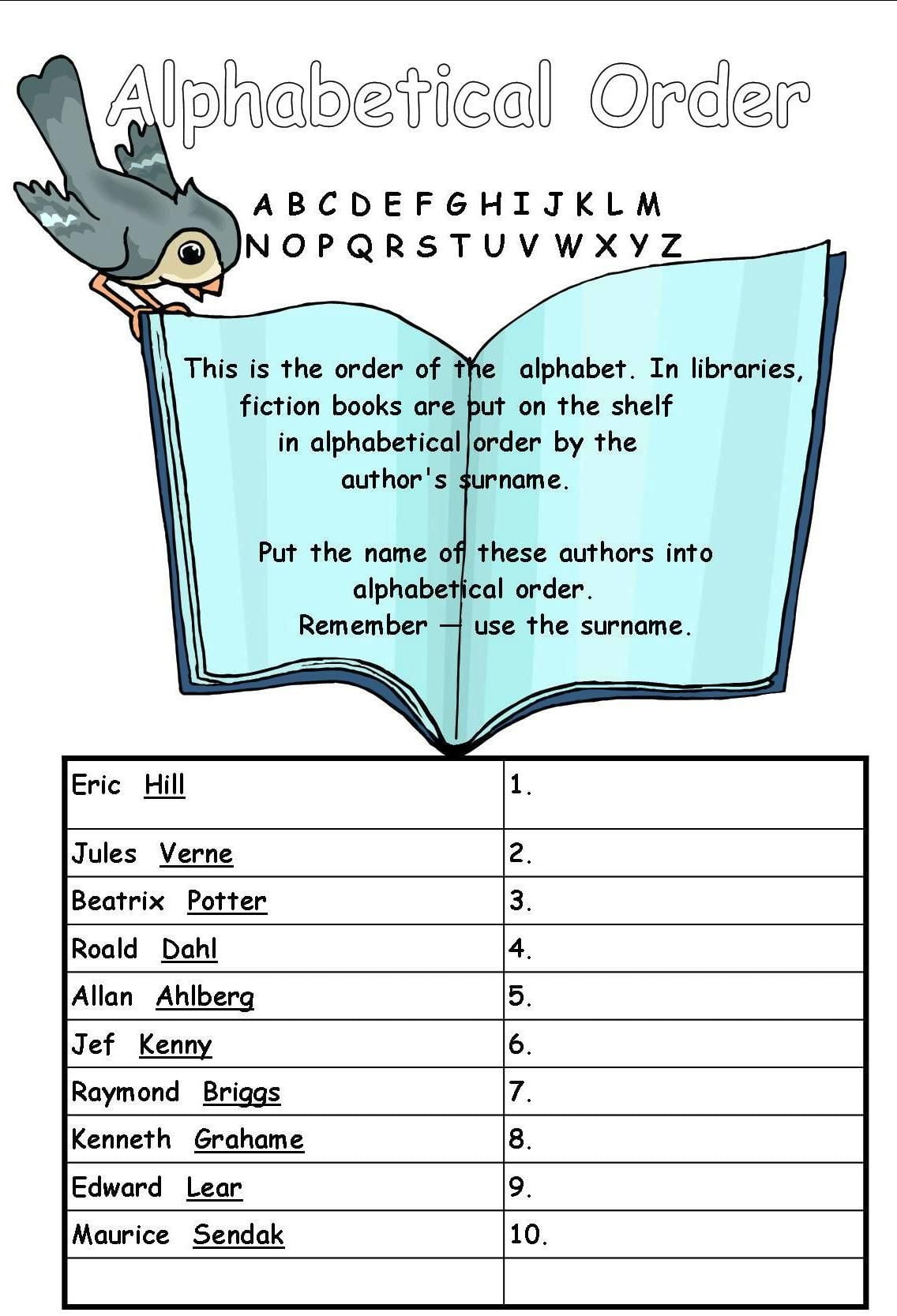 Library Skills Worksheets - WorksheetsCity
