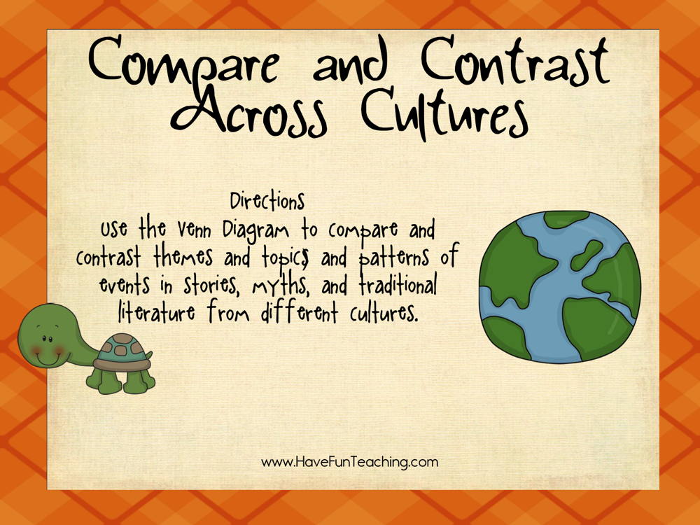 Customs And Cultures Comparison Worksheets - WorksheetsCity