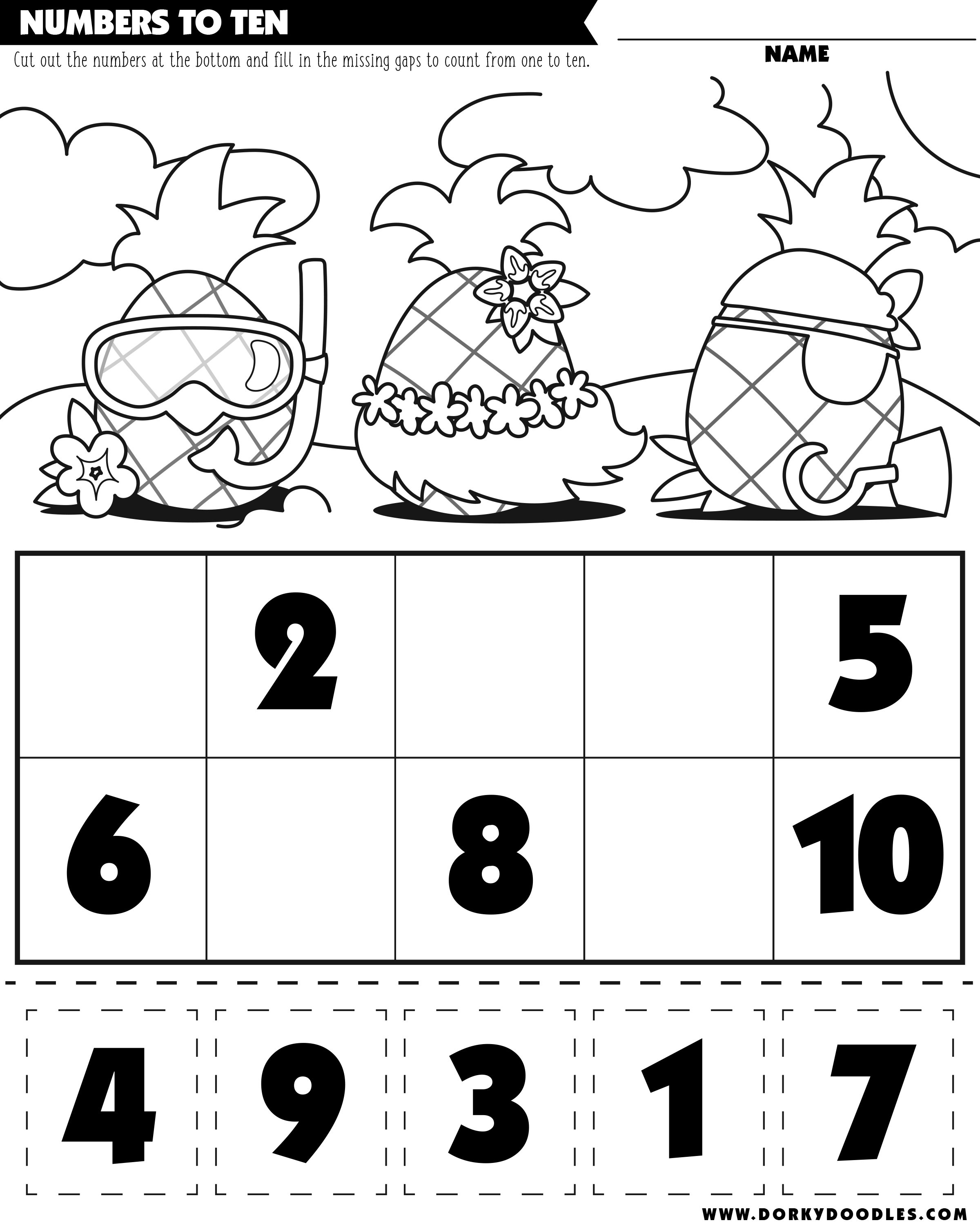 Counting To Ten Worksheets - WorksheetsCity