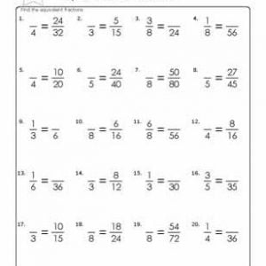 Fractions - WorksheetsCity