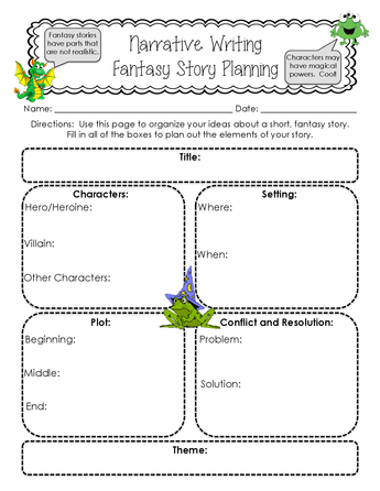 Fantasy And Realism Story Elements Graphic Organizer - WorksheetsCity