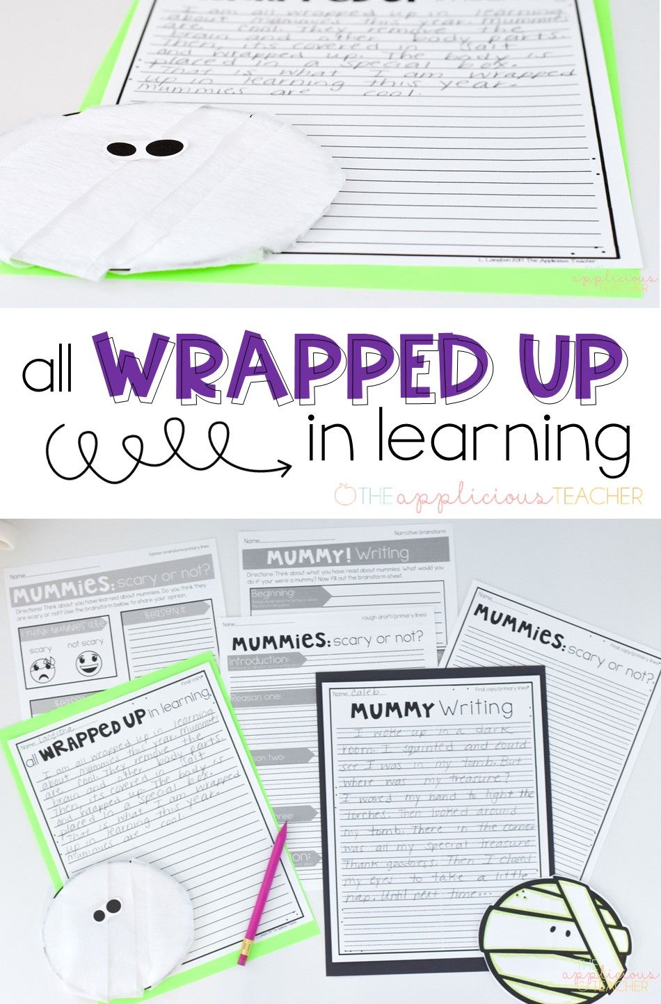 Halloween Mummy Writing Paper - WorksheetsCity