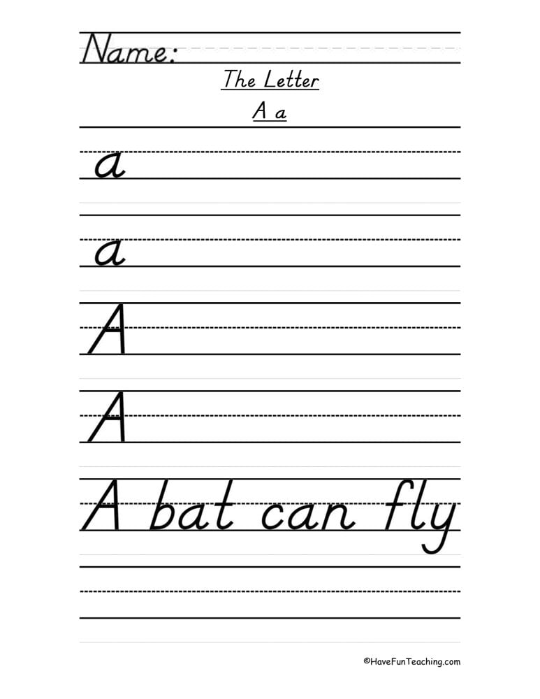 Letter C D'Nealian Script Handwriting Practice Worksheets - WorksheetsCity