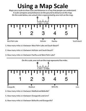 Map Scales Worksheets - WorksheetsCity