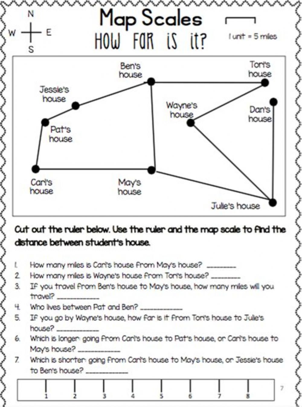 Map Scales Worksheets - WorksheetsCity