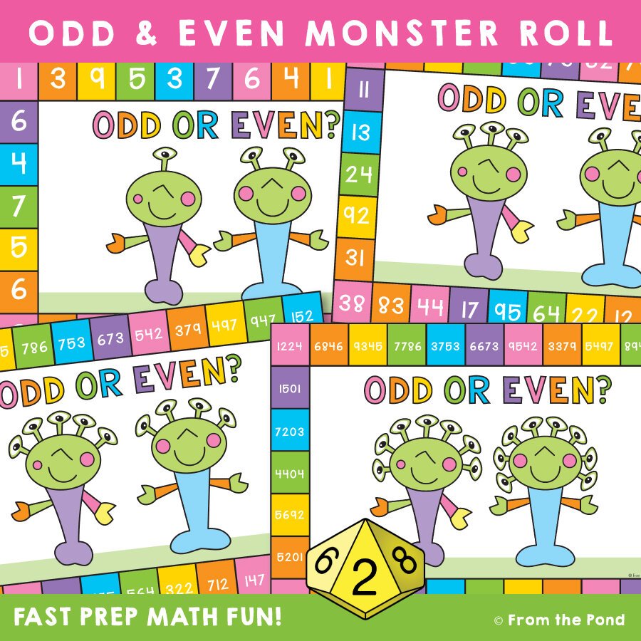 Monster Odd Even Worksheets - WorksheetsCity