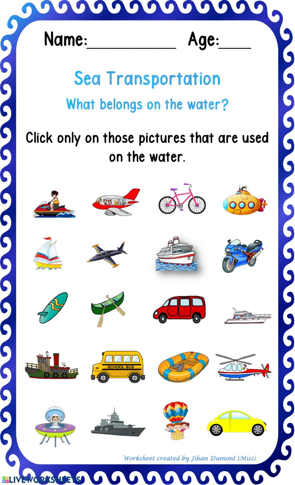 Transportation Names Worksheets - WorksheetsCity