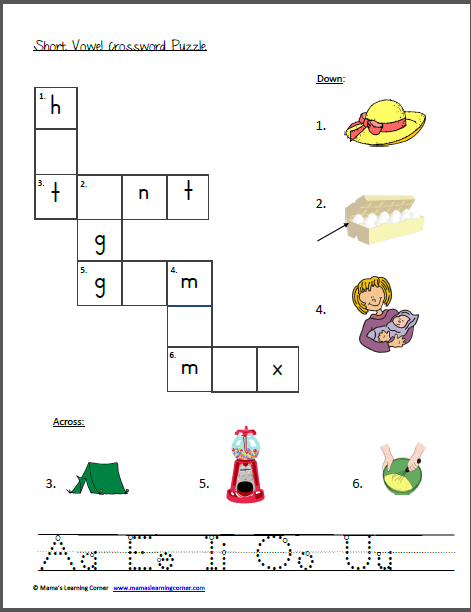 Long Vowel A Puzzle - WorksheetsCity
