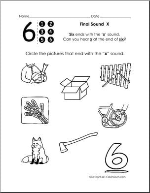 Ending Sounds T W X Y Z Worksheets - WorksheetsCity