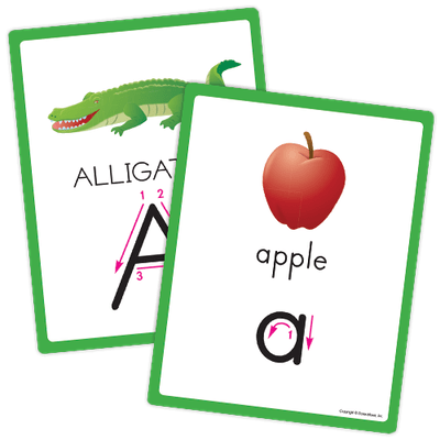 Zaner Bloser Pictures Alphabet Flash Cards - WorksheetsCity