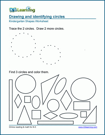 Identifying Shapes Worksheets - WorksheetsCity