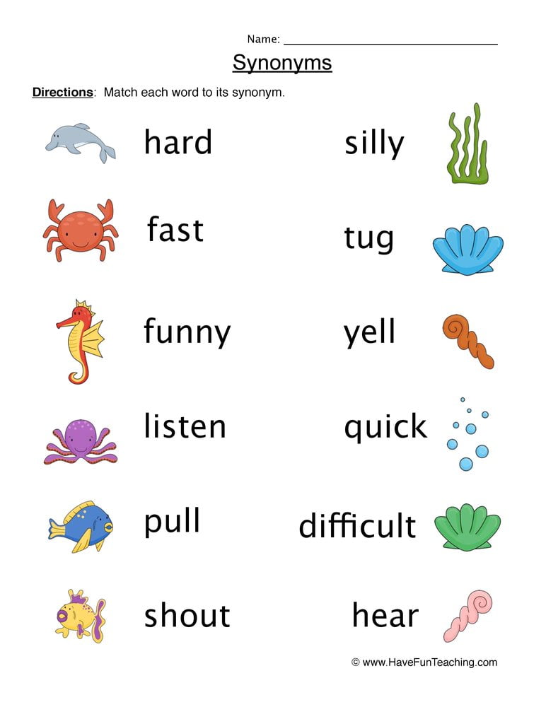 Antonyms WorksheetsCity Antonyms WorksheetsCity