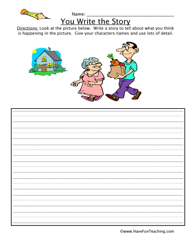 You Write The Story Helping Picture Worksheets - WorksheetsCity
