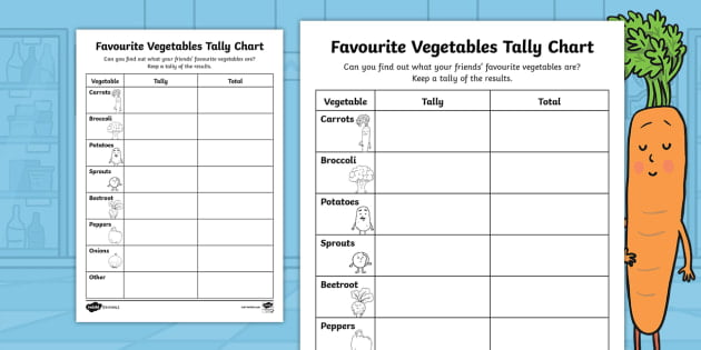 Favorite Vegetables Worksheets - WorksheetsCity