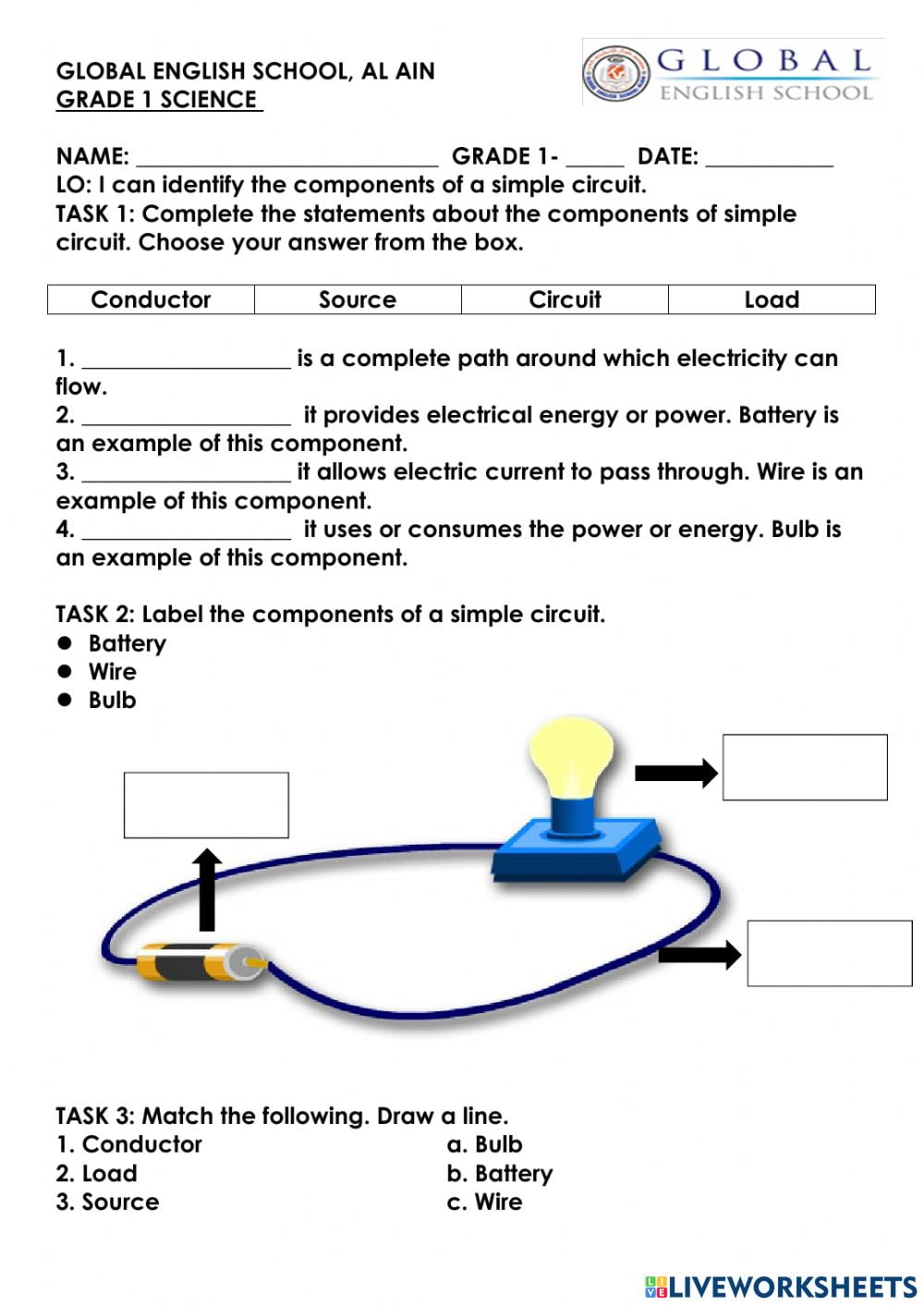 Circuits Conductors Worksheets - WorksheetsCity