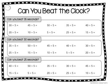 Division Fact Fluency Worksheets - WorksheetsCity