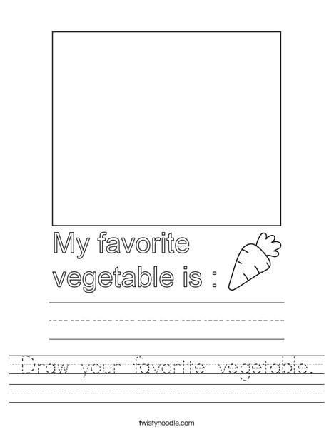 Favorite Vegetables Worksheets - WorksheetsCity