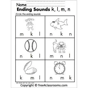 Ending Sounds - WorksheetsCity