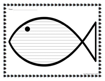 Fish Writing Paper - WorksheetsCity