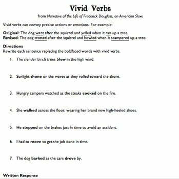 Vivid Verbs Worksheets - WorksheetsCity