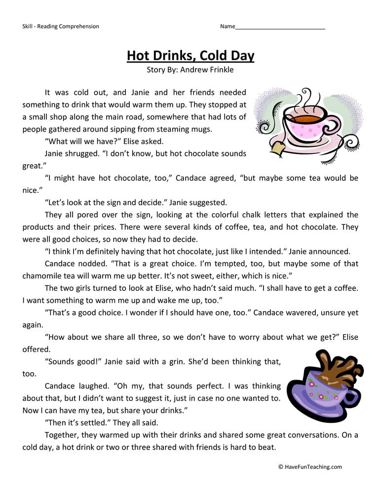 Why Do I Have A Cold? Reading Comprehension Worksheets - WorksheetsCity