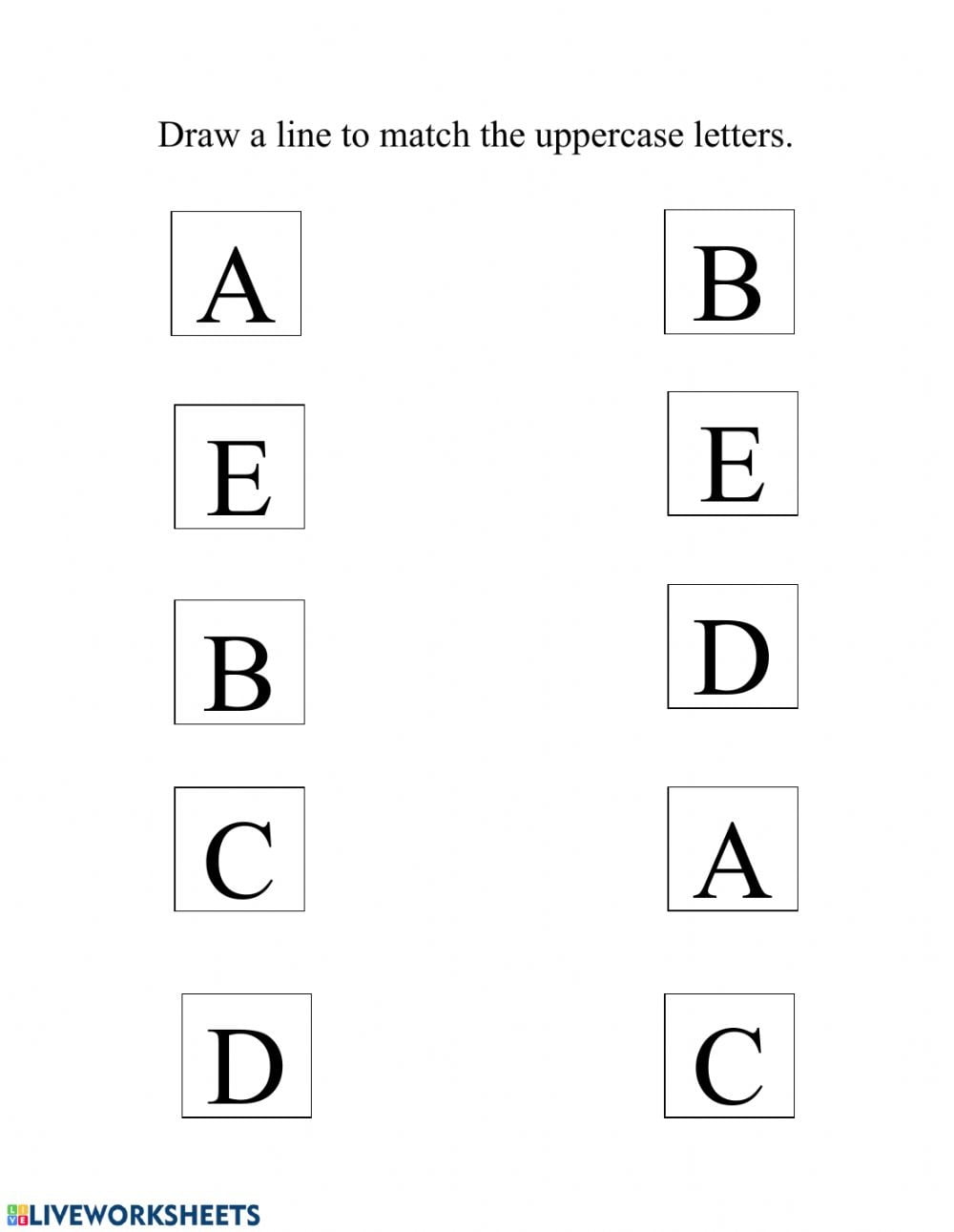 Identifying Uppercase Letters Worksheets - WorksheetsCity
