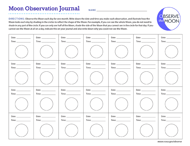 Monthly Moon Phases Worksheets - WorksheetsCity