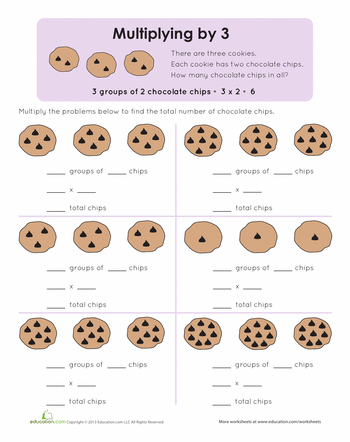 Cookies Multiplication Worksheets - WorksheetsCity