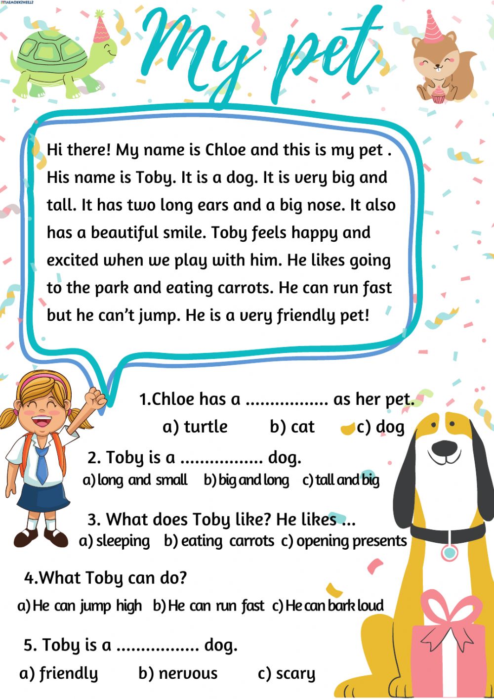 Loud Puppy Reading Comprehension Worksheets - WorksheetsCity