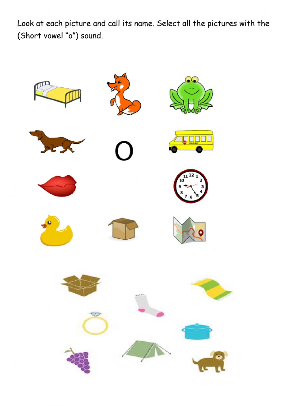Short Vowel O Worksheets - WorksheetsCity