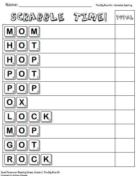 Nouns Scrabble Worksheets - WorksheetsCity