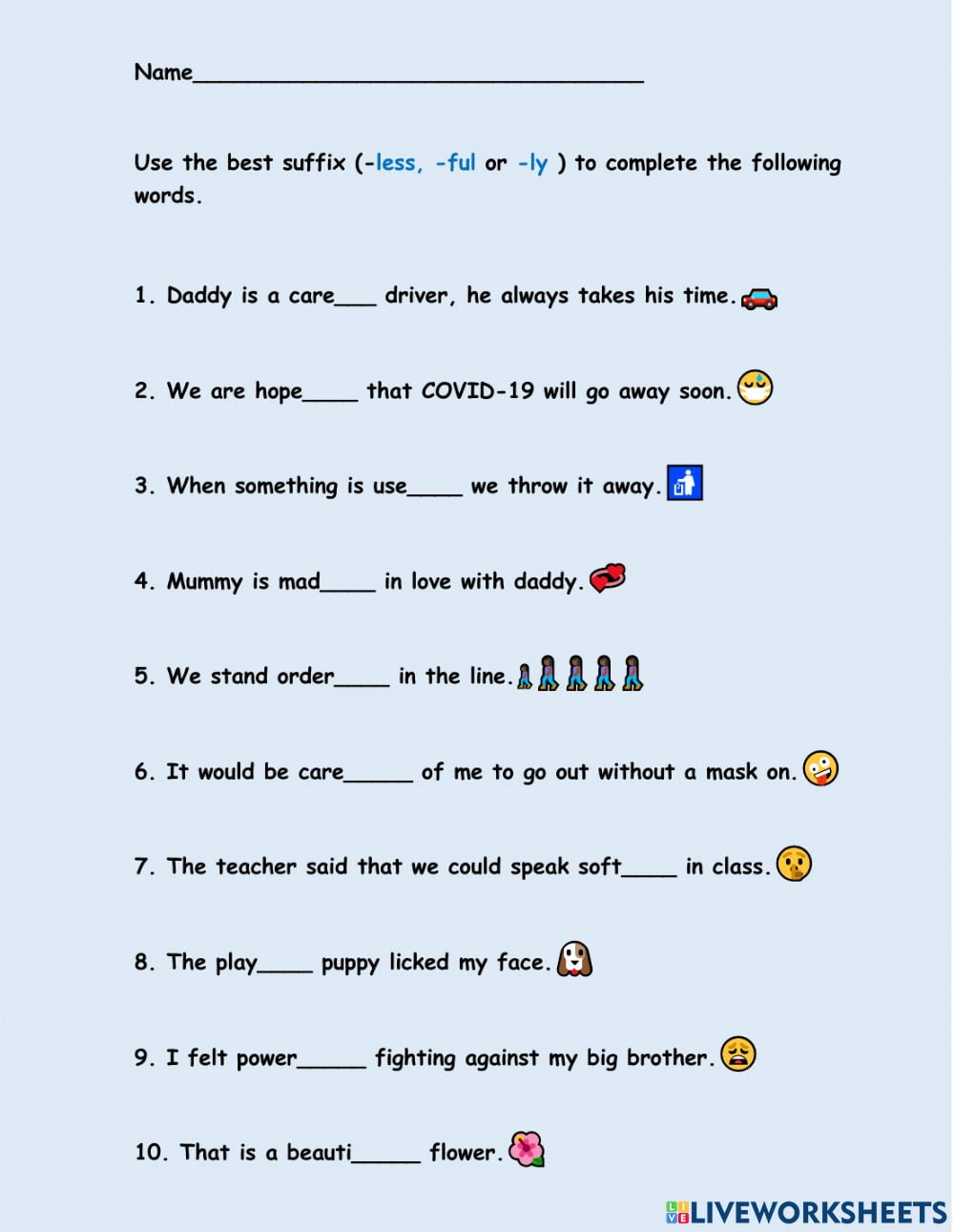 Suffix FUL Worksheets - WorksheetsCity