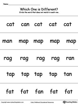 Words Same Different Worksheets - WorksheetsCity