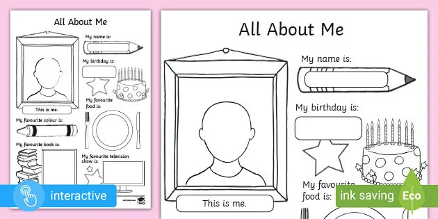 All About Me Boxes Worksheets - WorksheetsCity