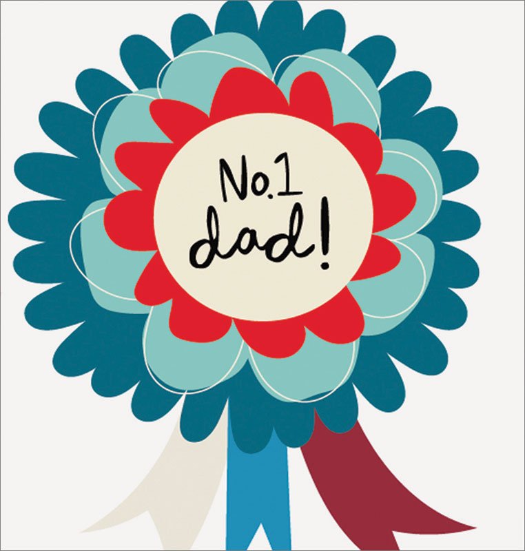 Father Day No. 1 Dad Card - WorksheetsCity