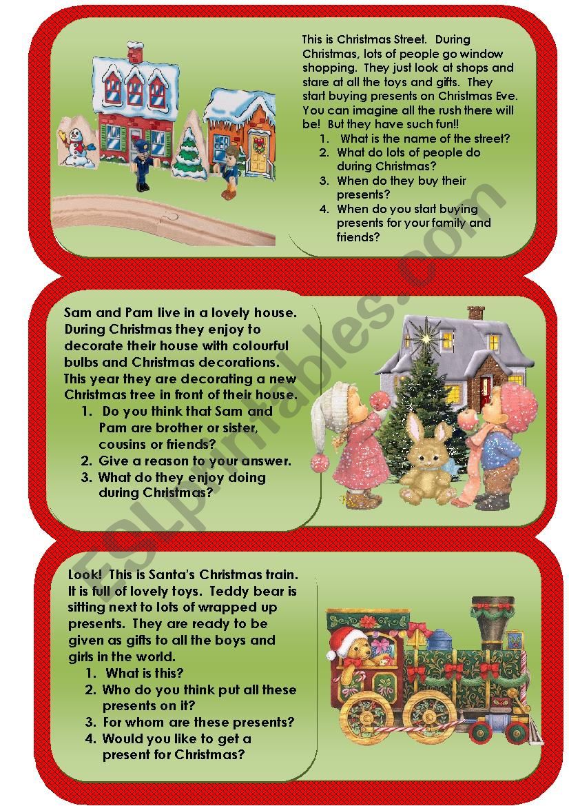Wrapping Presents Reading Comprehension Worksheets - WorksheetsCity