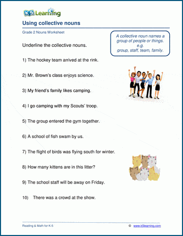Collective Nouns Complete The Sentence Worksheets - WorksheetsCity