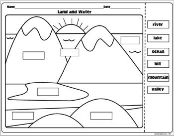 Land And Water Worksheets - WorksheetsCity