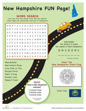 New Hampshire Worksheets - WorksheetsCity