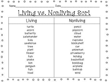 Living Non-Living Venn Diagram Worksheets - WorksheetsCity