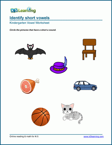 Identifying Vowel Sounds Worksheets - WorksheetsCity