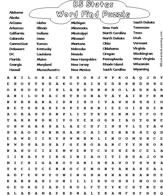 Idaho Word Search Worksheets - WorksheetsCity