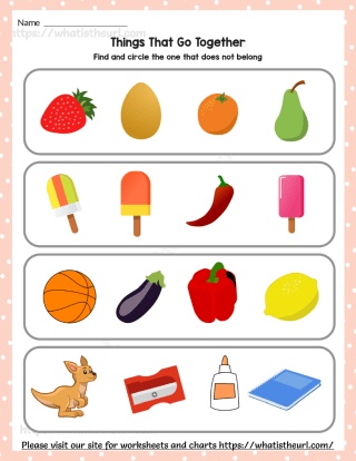 Go Together Worksheets - WorksheetsCity