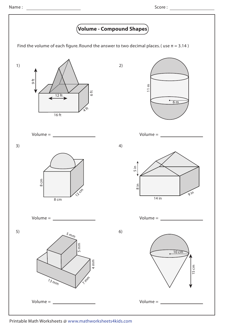 Volume Of Shapes Worksheets WorksheetsCity Volume Of Shapes Worksheets WorksheetsCity