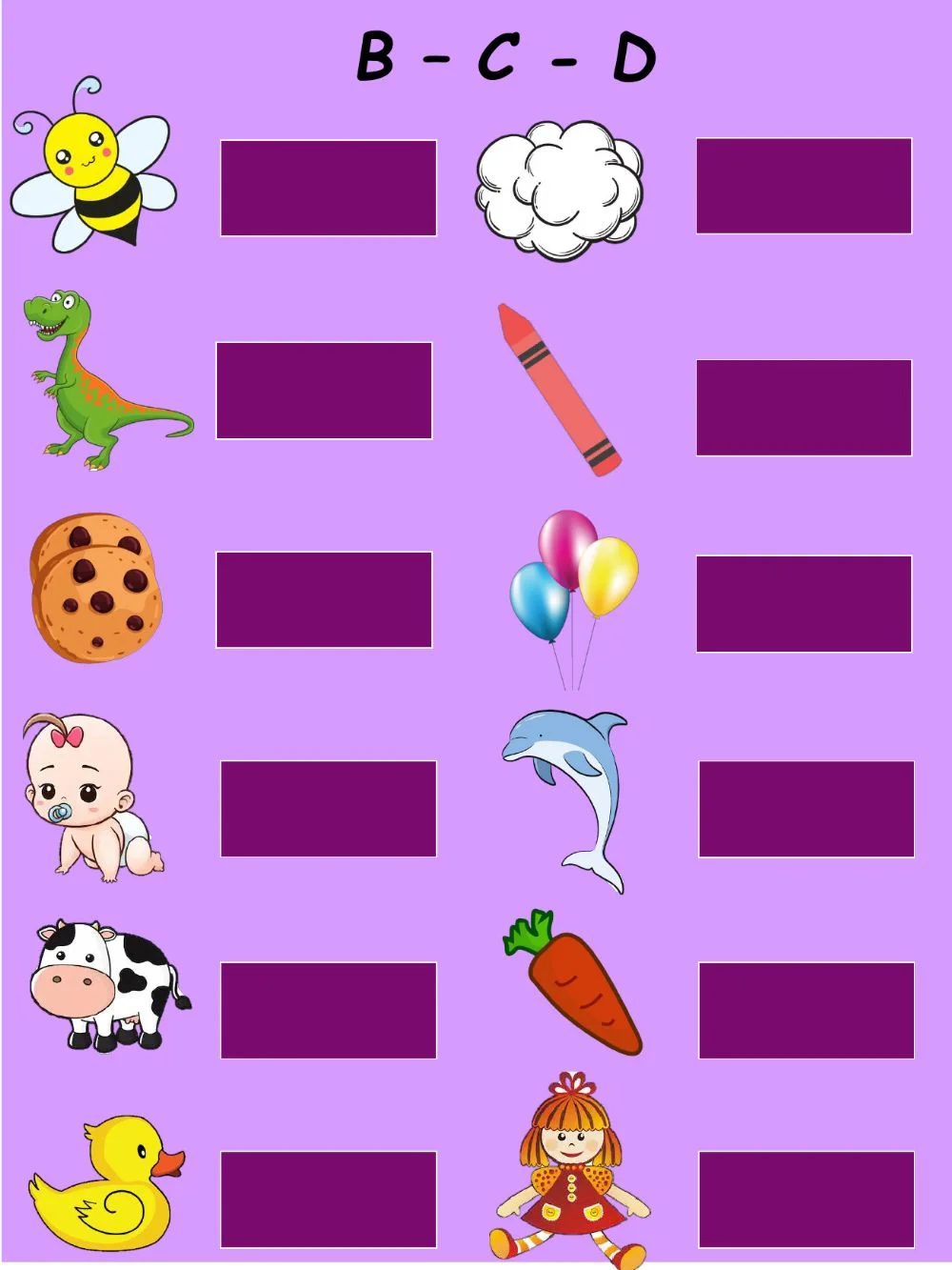 Beginning Sounds B C D Worksheets - WorksheetsCity