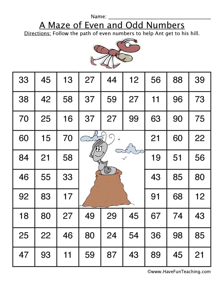 Ant Hill Multiplication Worksheets - WorksheetsCity