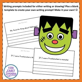 Halloween Frankenstein Writing Paper - WorksheetsCity