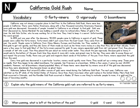 Starts With N Reading Comprehension Worksheets - WorksheetsCity