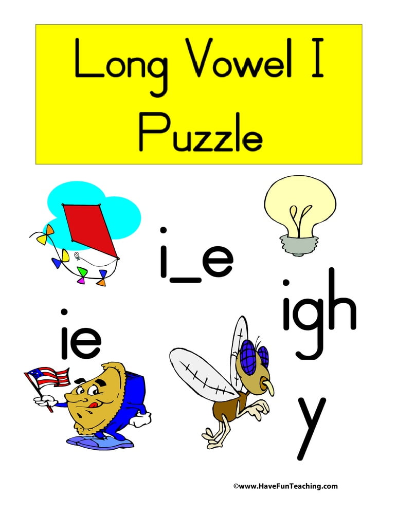 Long Vowel I Puzzle - WorksheetsCity