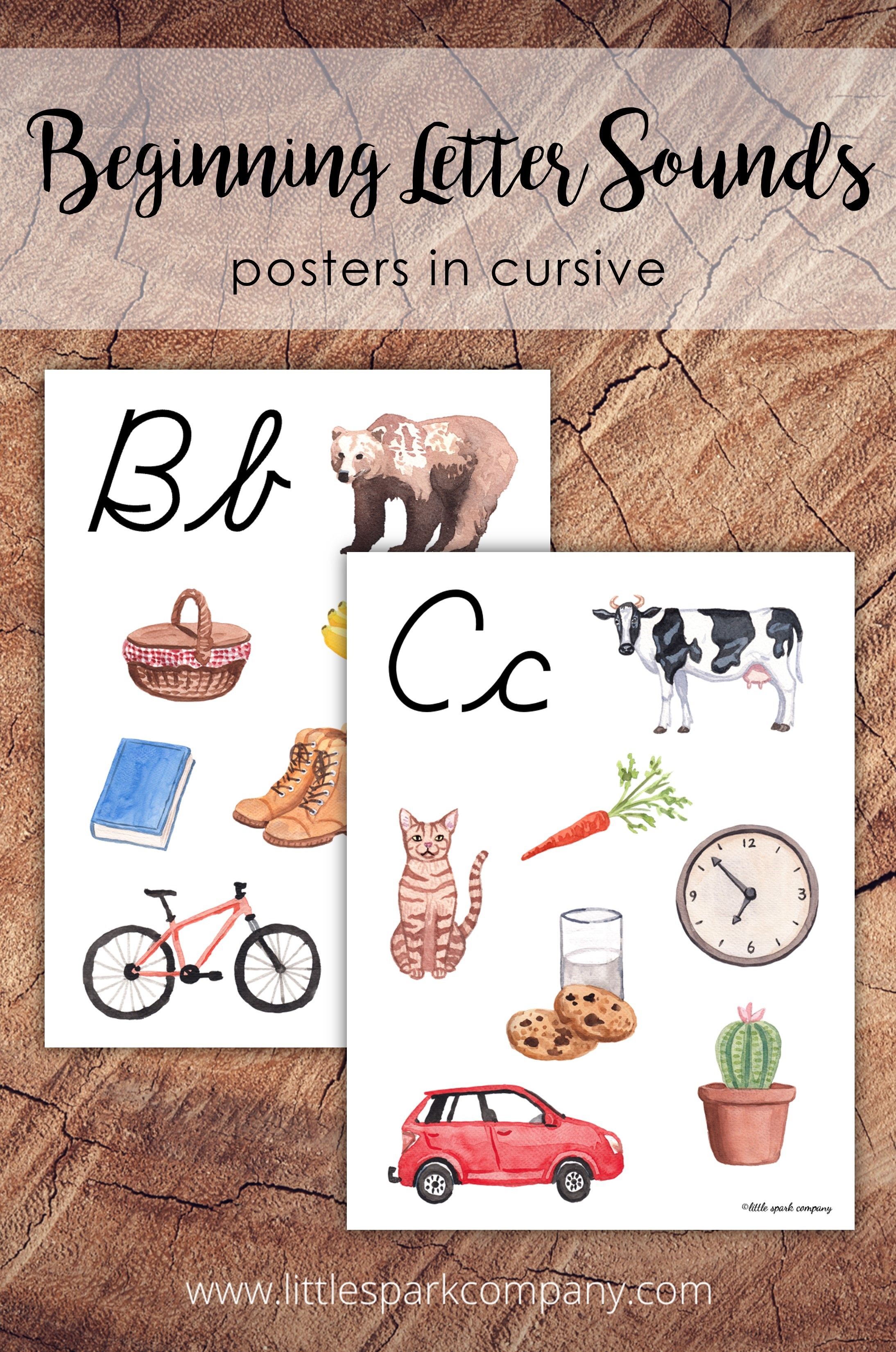 Beginning Sounds Alphabet Letter Posters - WorksheetsCity